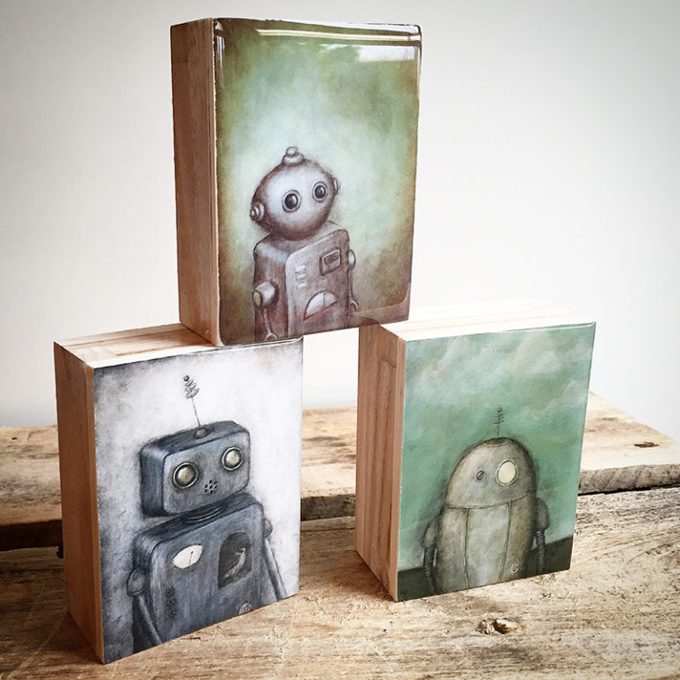 A Cagey Bee – artwork by Vancouver artist Kris G. Brownlee