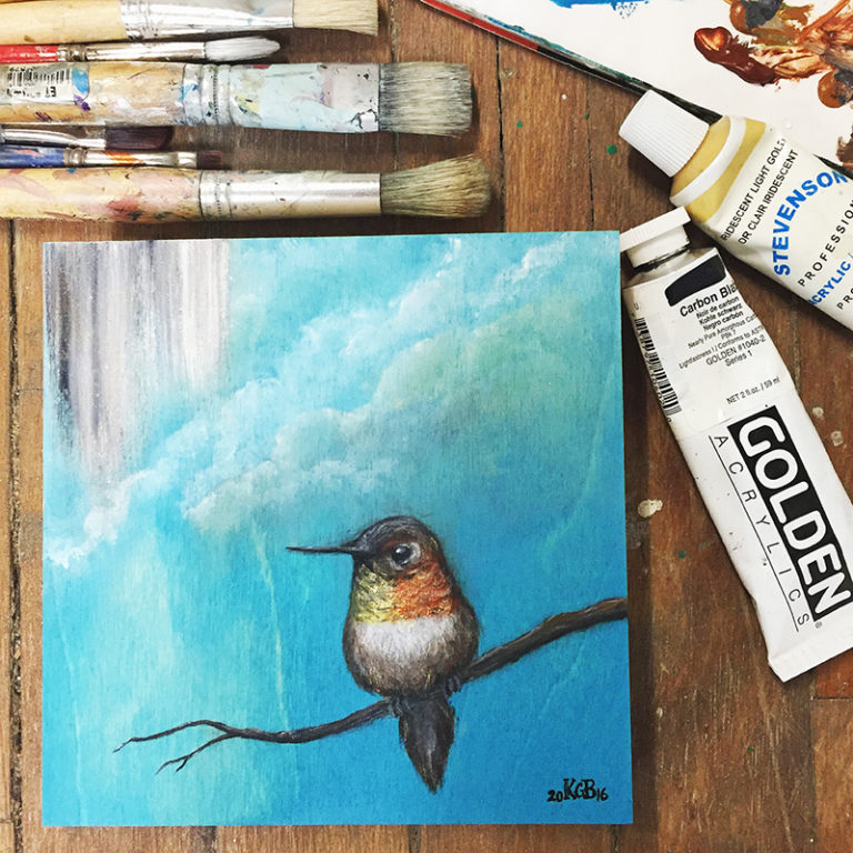 A Cagey Bee – artwork by Vancouver artist Kris G. Brownlee